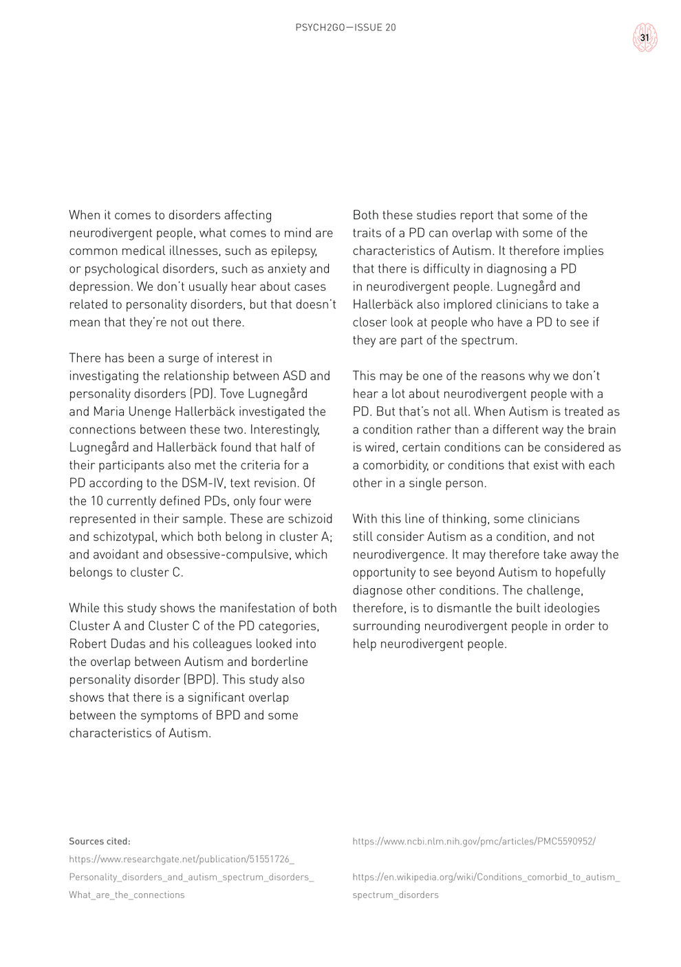 Psych2Go Magazine #20 - Autism Spectrum disorder (Digital)